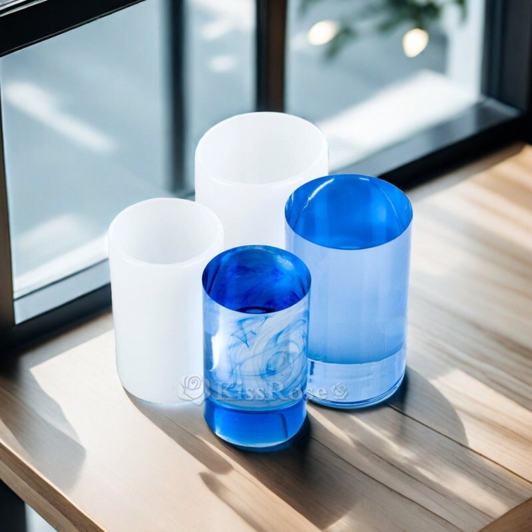 Cylinder Silicone Mold-5 Size Cylinder Resin Mold-epoxy Resin Flower ...