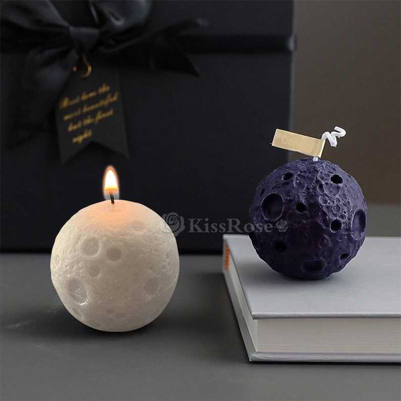 Sphere Moon Silicone Candle Mold-planet Candle Silicone Mold-3d Sphere ...