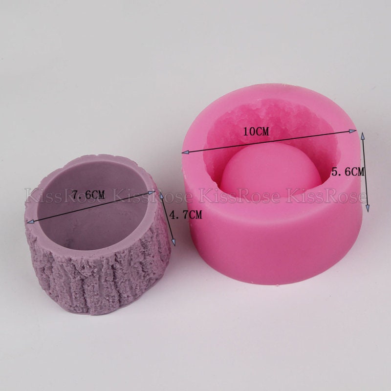 Tree Stump Candlestick Mold-flower Pot Mold for Succulent - Etsy