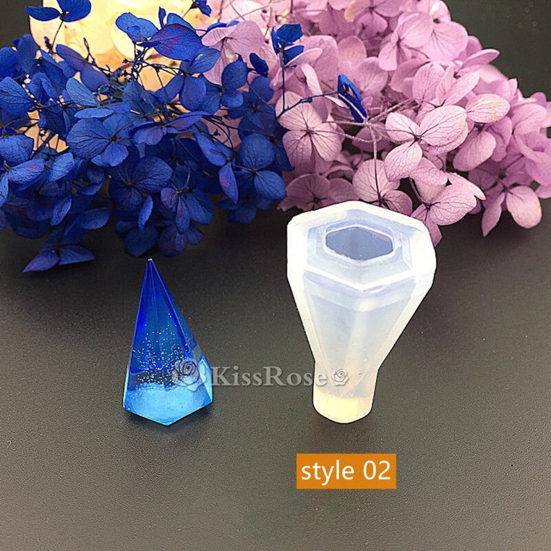 Sharp Cone Resin Mold-cone Ring Holder Mold-shiny Cone Silicone Mold ...