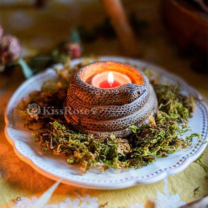 Coiled Snake Candle Holder Mold-silicone Coiled Snake - Etsy