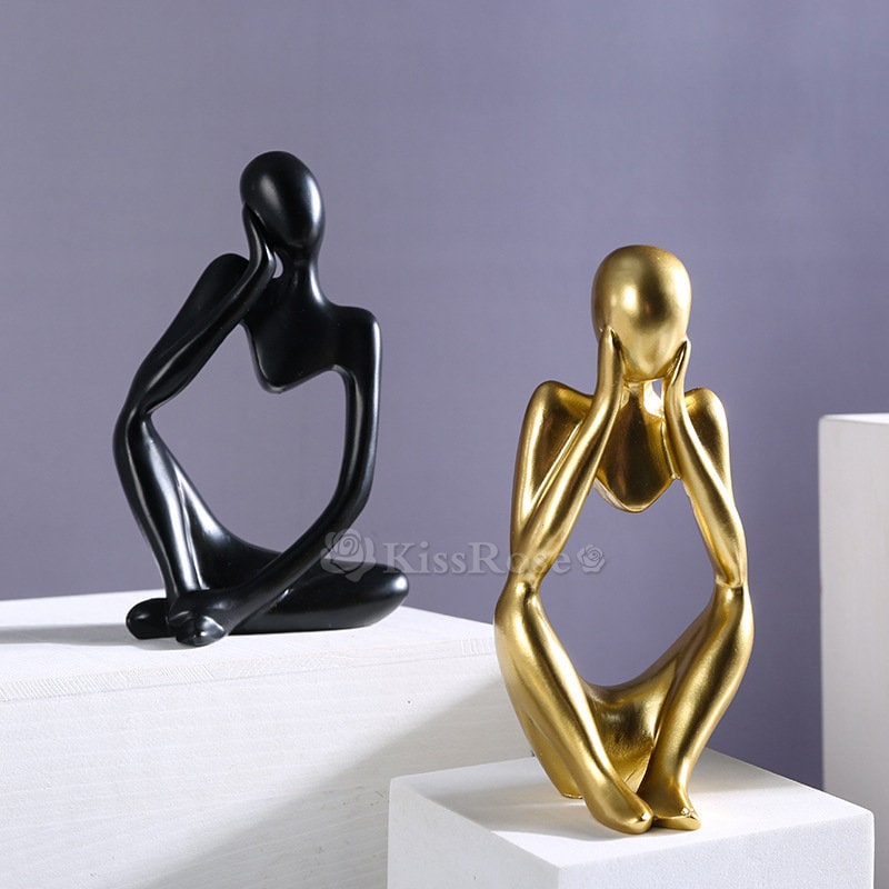 Abstract Thinker Silicone Mold-human Body Candle Mold-art Thinking Man ...