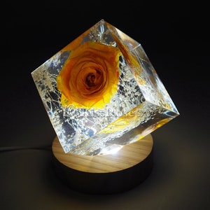Creative Slanted Cube Lamp Resin Mold-cube Night Lamp Mold-silicone ...