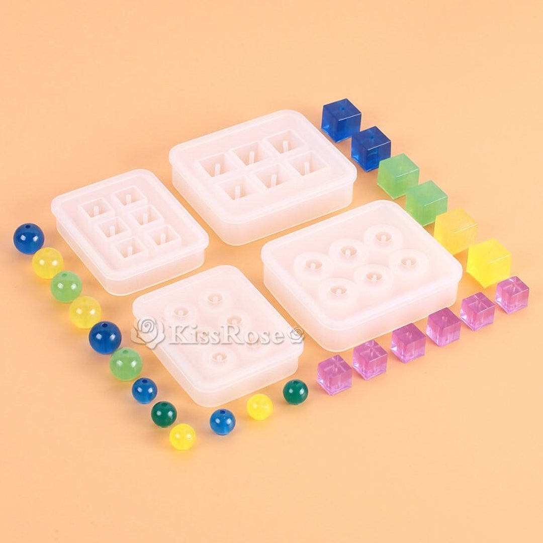 Creative Cube Bead Resin Molds-silicone Sphere Bracelet Beads Mold-diy ...