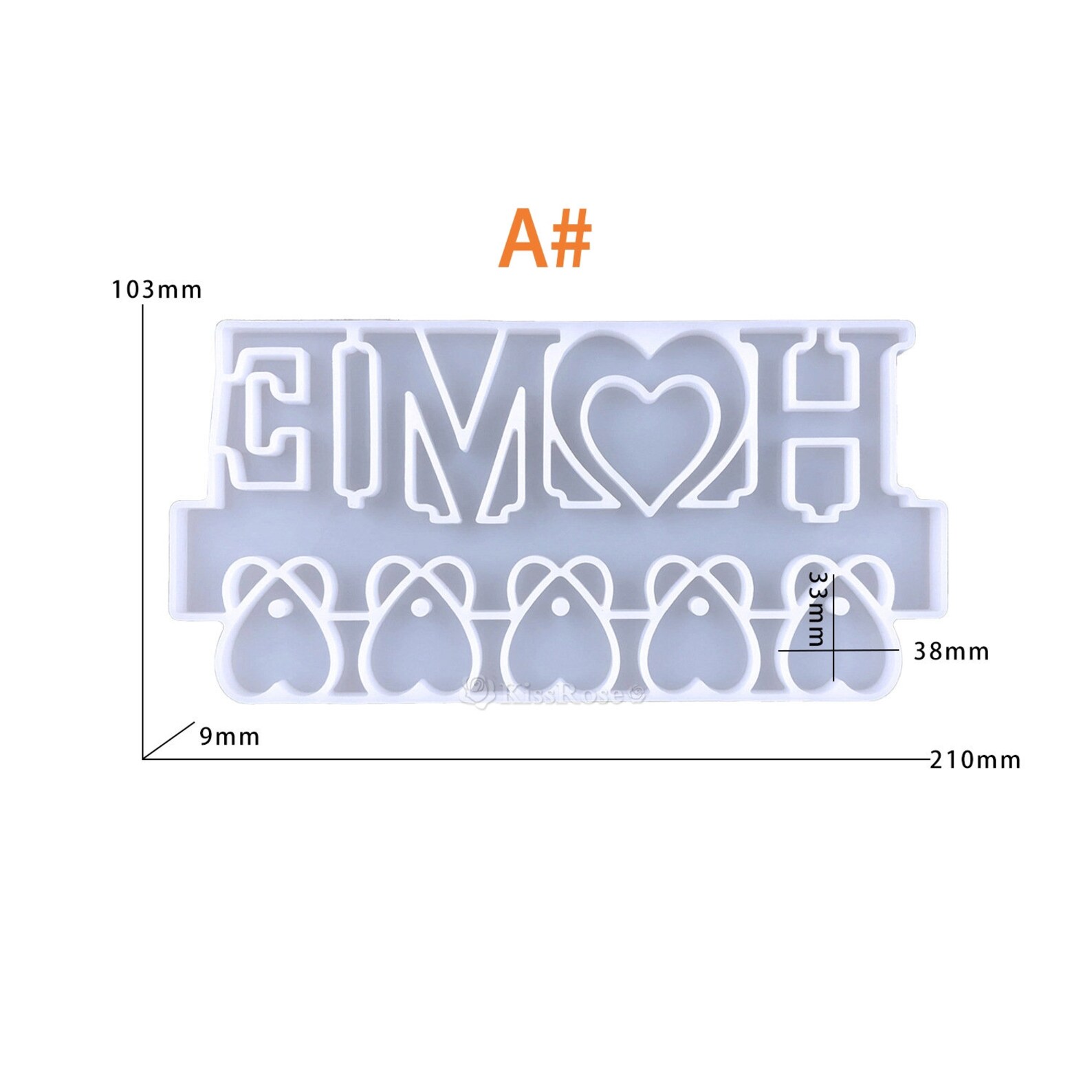 Silicone Home Key Holder Mold-epoxy Resin Key Holder Wall Mount Mold ...