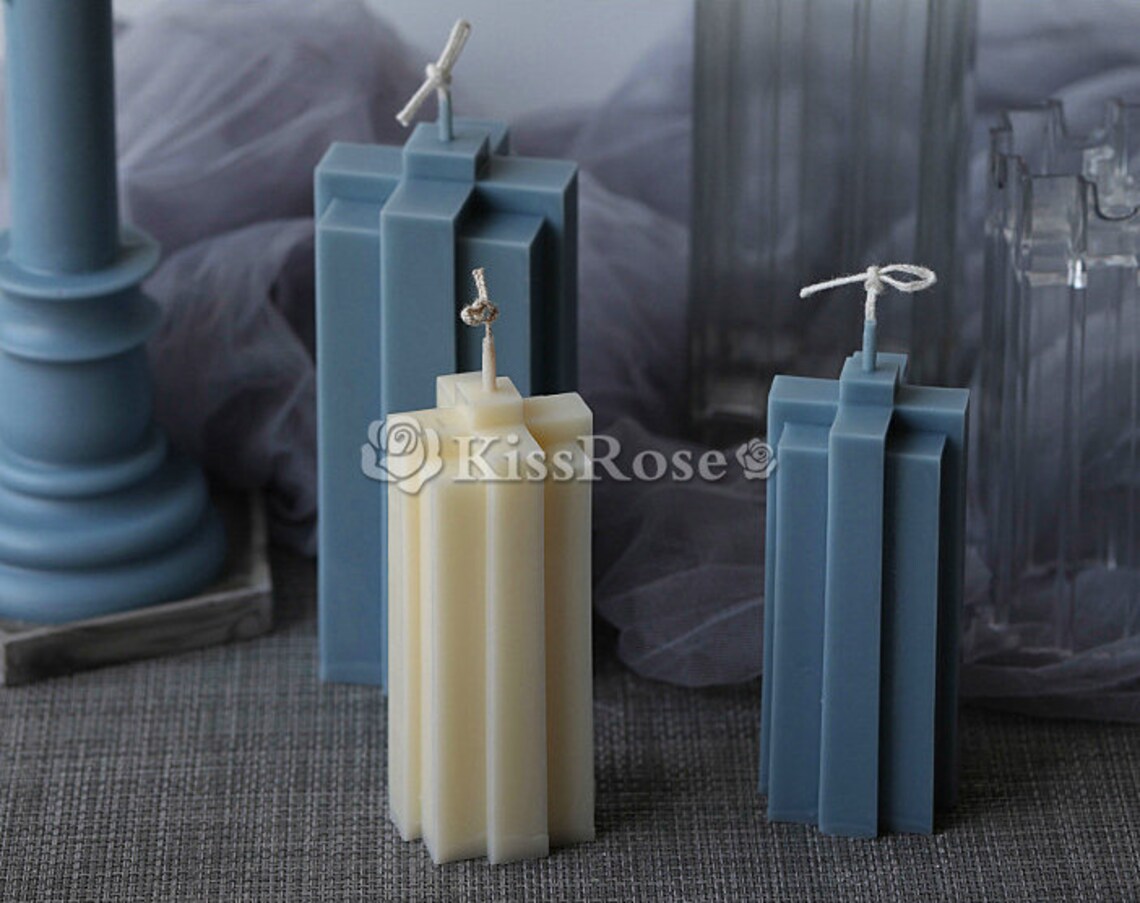 Geometric candle mold-Acrylic candle mold-Long strip candle | Etsy