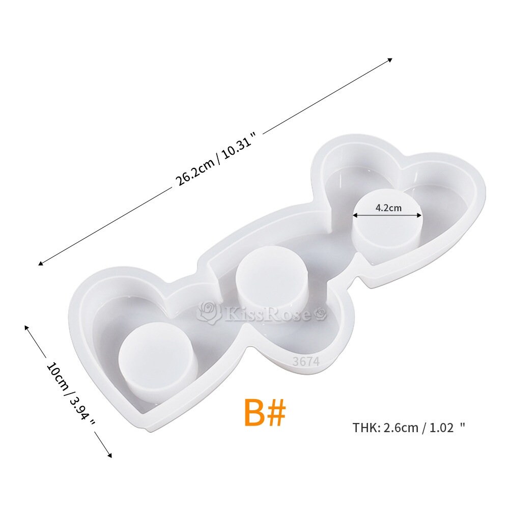 S Shape Candle Holder Mold-silicone Mold for Concrete Candle Holder ...
