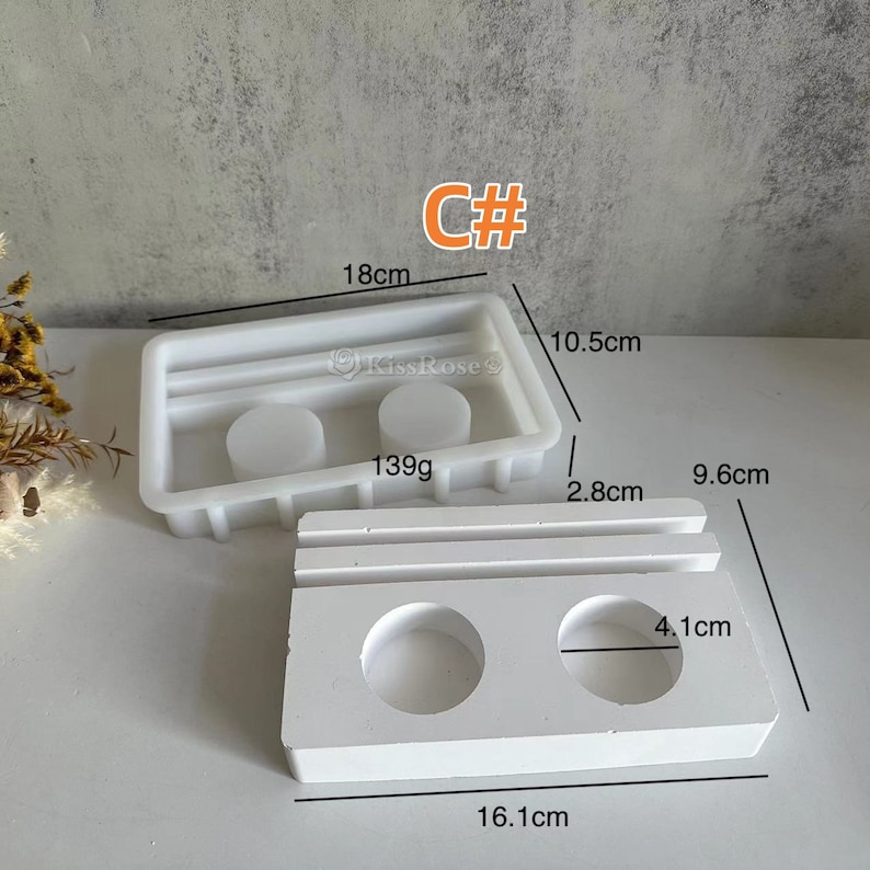 Hollow Church House Silicone Mold-concrete Light House Insert Mold ...