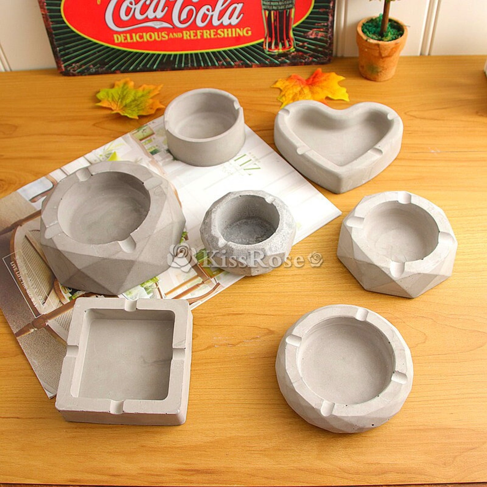 Silicone Ashtray Mold-ashtray Resin Molds-heart/round/square - Etsy