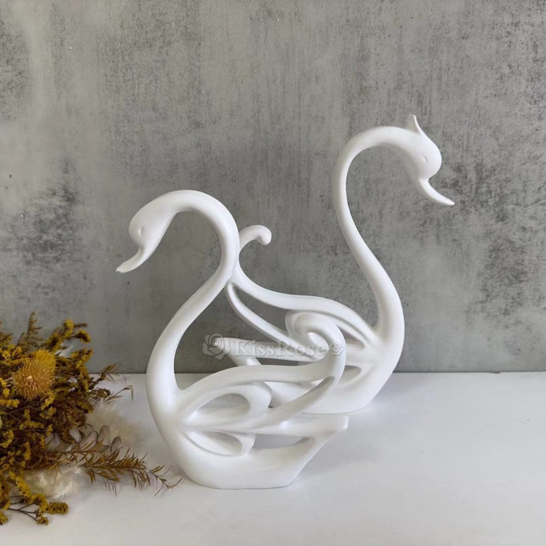 Elegant Swan Silicone Mold-2 Styles Hollow Swan Resin Molds-plaster ...