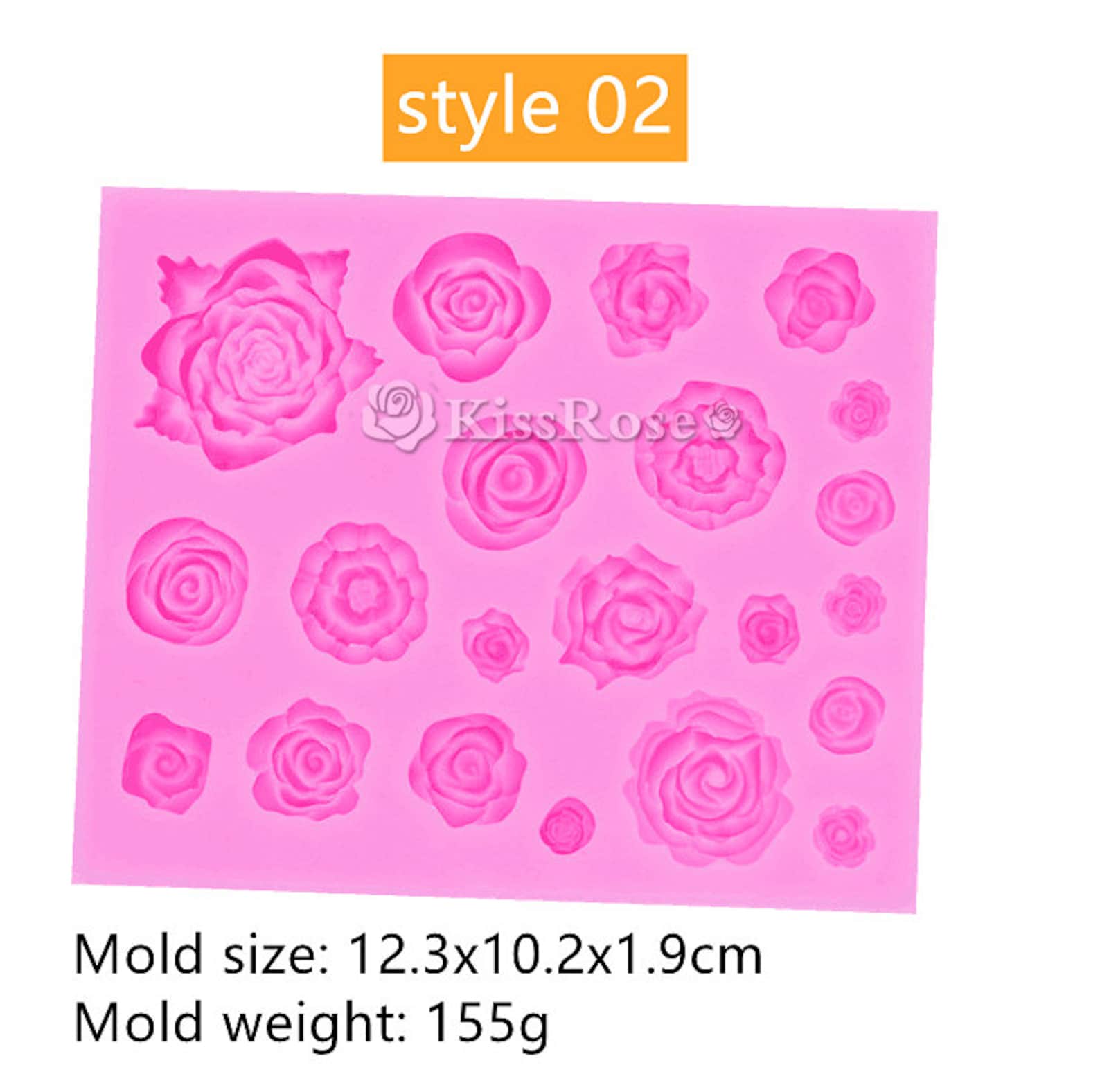 6 Styles Flower Silicone Mold-rose Resin Mold-rose Flower Cake | Etsy