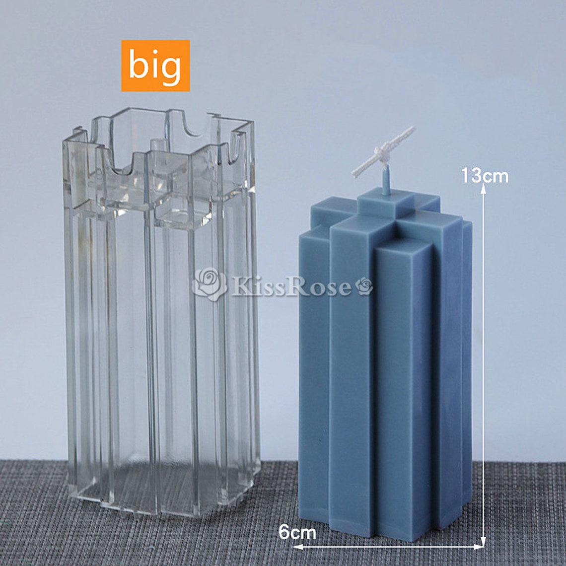 Geometric candle mold-Acrylic candle mold-Long strip candle | Etsy