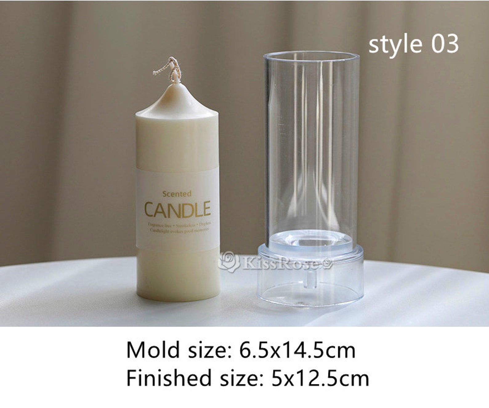 Pointed Cylindrical Candle Mold-cylinder Acrylic Candle Mold-scented ...