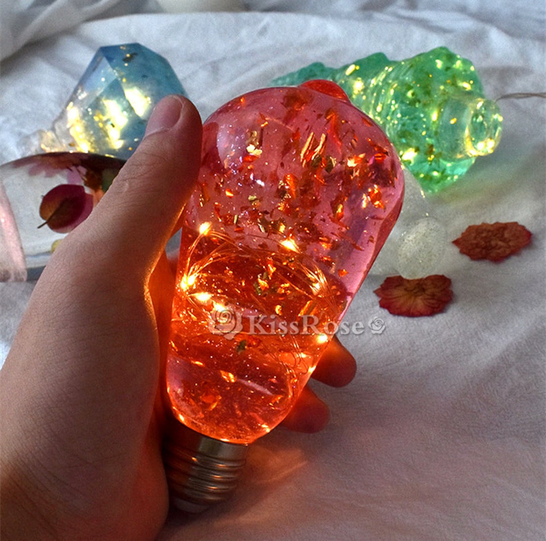 Creative Light Bulb Silicone Mold-home Decoration Light Bulb Resin Mold ...