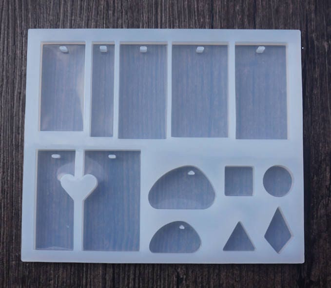 Rectangle Silicon Mold Resin Silicon Mold With Hanging Hole - Etsy