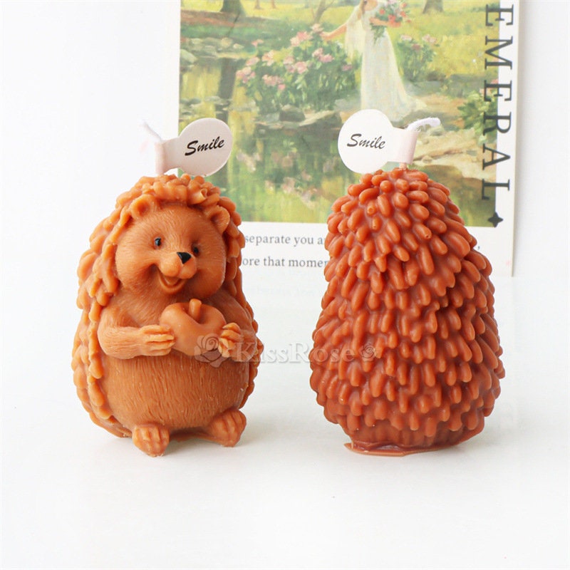 Cute Hedgehog Resin Mold-hedgehog Silicone Candle Mold-scented Candle ...