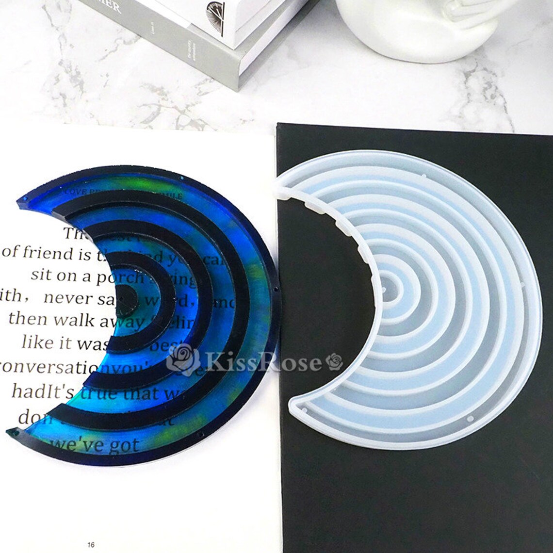 Round turntable calendar silicone mold-Calendar tray | Etsy