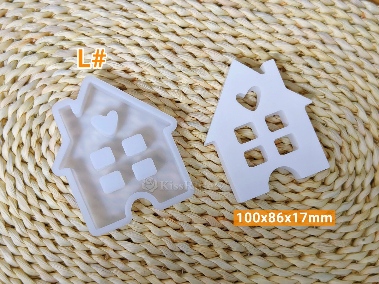 2 Size Window House Silicone Mold-silicone Gable House Mold-light House ...