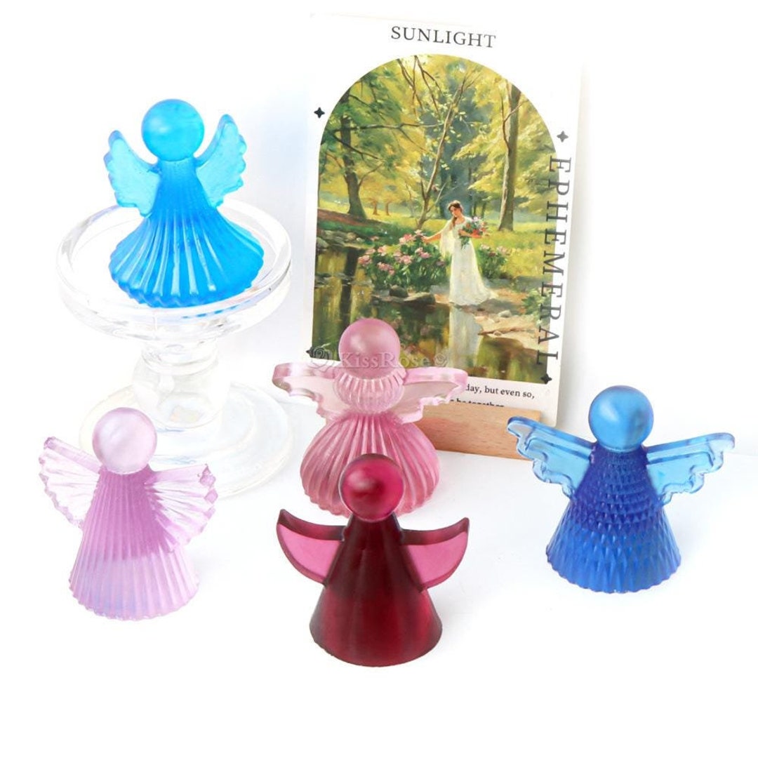 5 Styles Simple Angel Silicone Molds-angel Resin Mold-gypsum/concrete ...