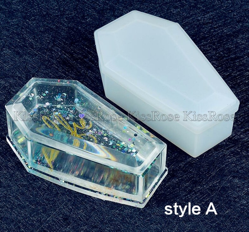 Silicone Coffin Mold for Resin-jewelry Box Mold-dark Vampire | Etsy