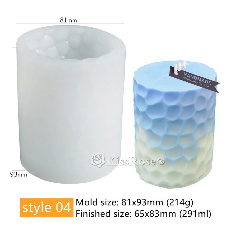 Spiral Cylinder Candle Mold-threaded Candle Silicone - Etsy