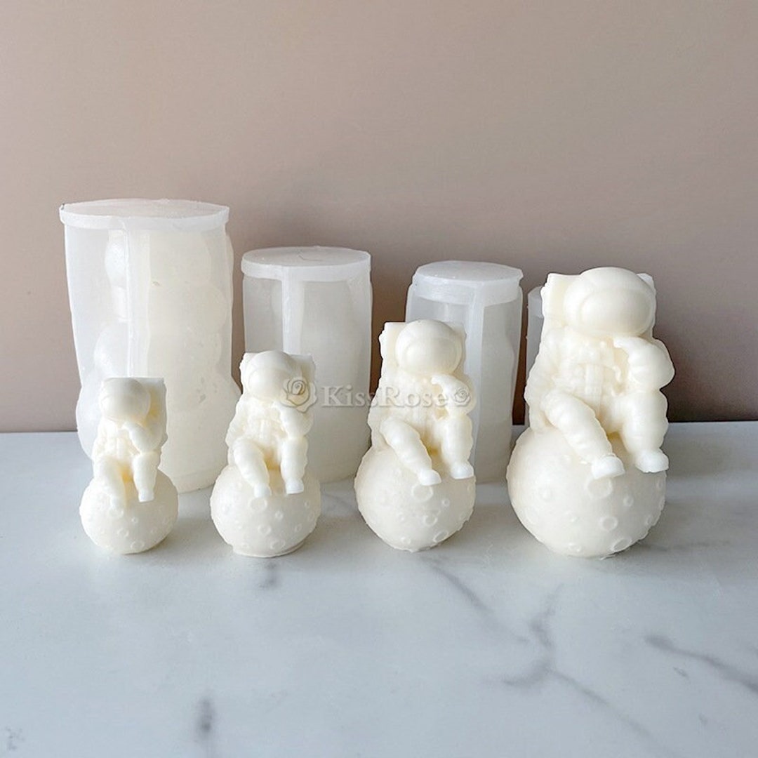 Creative Astronaut Candle Mold-silicon Astronaut Plaster Mold-astronaut ...