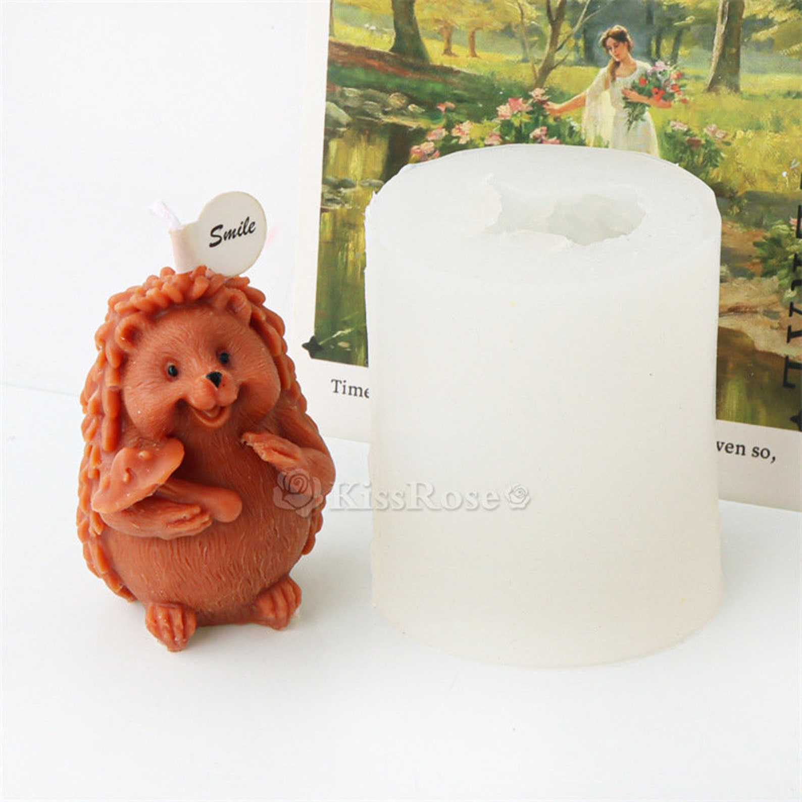 Cute Hedgehog Resin Mold-hedgehog Silicone Candle Mold-scented Candle ...
