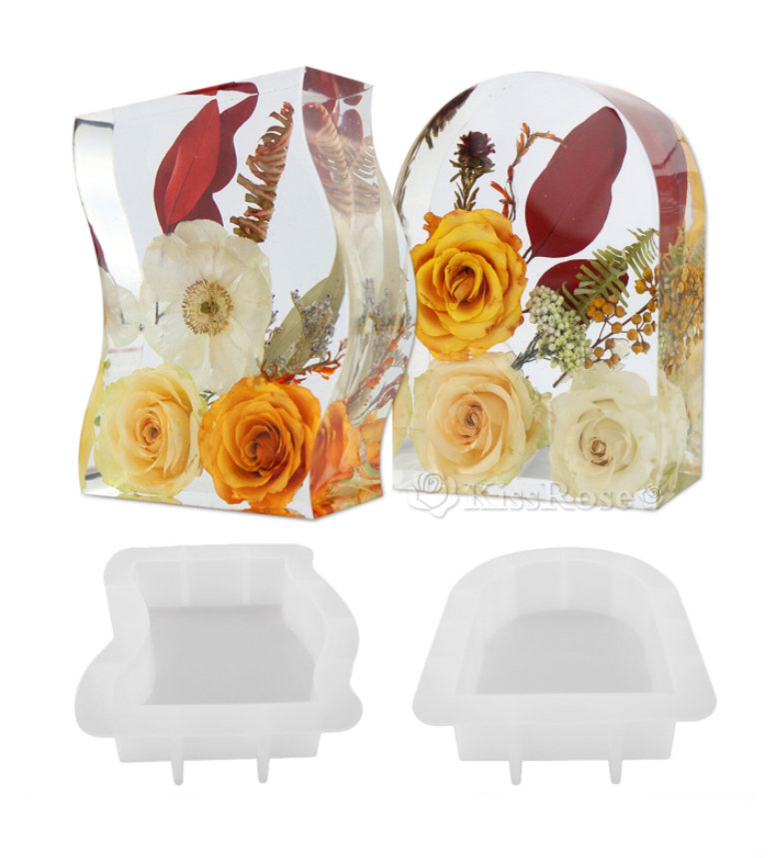 Large Arch Resin Mold-wavy Rectangle Solid Silicone Mold-jewelry ...