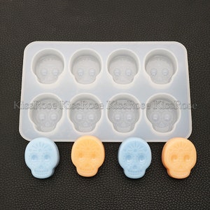 Halloween Skull Silicone Mold-cute Skull Pendant Resin Molds-skull ...