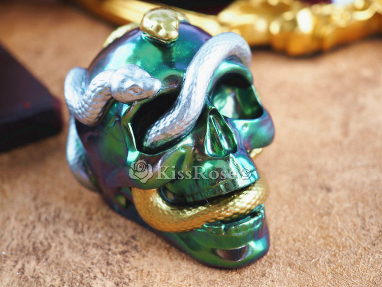 Skull Resin Mold-skull Candle Mold-skull Silicone Mold-snake Skull Mold ...
