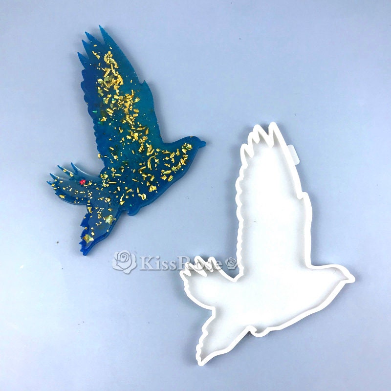 Flying Birds Silicone Coaster Mold-creative Birds Table Mat Resin Molds ...