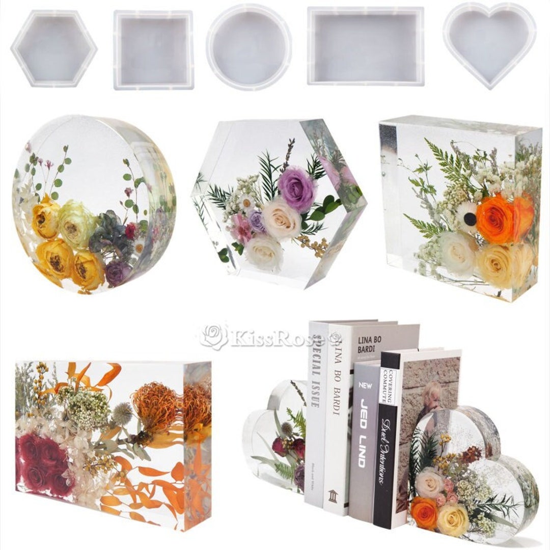 Large Geometry Resin Mold-round/square/hexagon Solid Silicone Mold ...