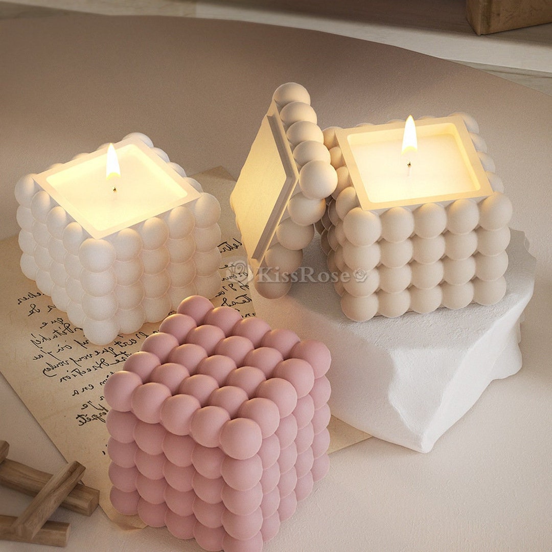 Spherical Rubik's Cube Box Silicone Mold-rubik's Cube Candle Vessel ...