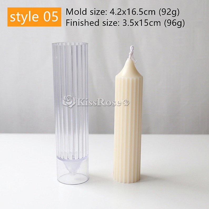 Threaded Candle Mold-cylinder Candle Mold-pointed Candle | Etsy