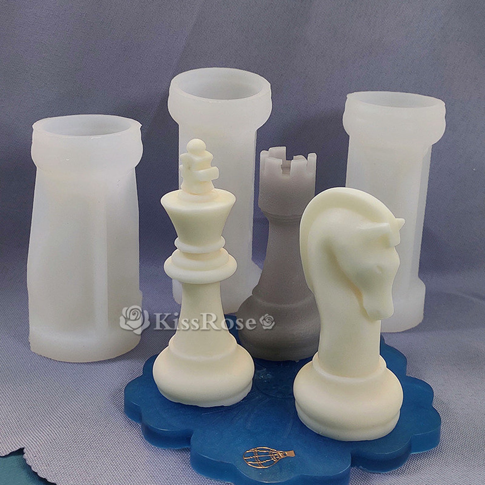 Large Chess Mold-chess Silicone Mold-chess Resin Molds-chess Candle ...