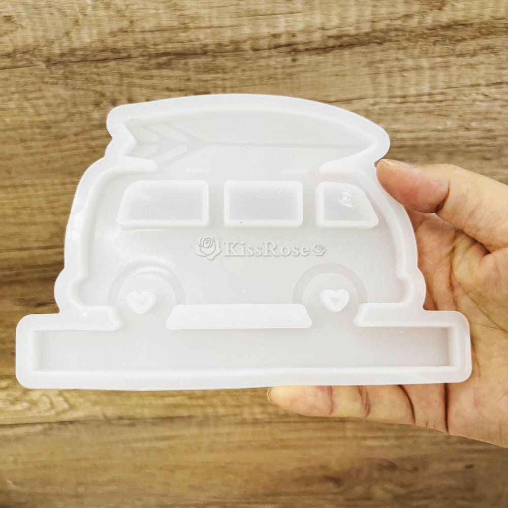 Camping Bus Silicone Mold-beach Bus Insert for Tealight Holder-hollow ...
