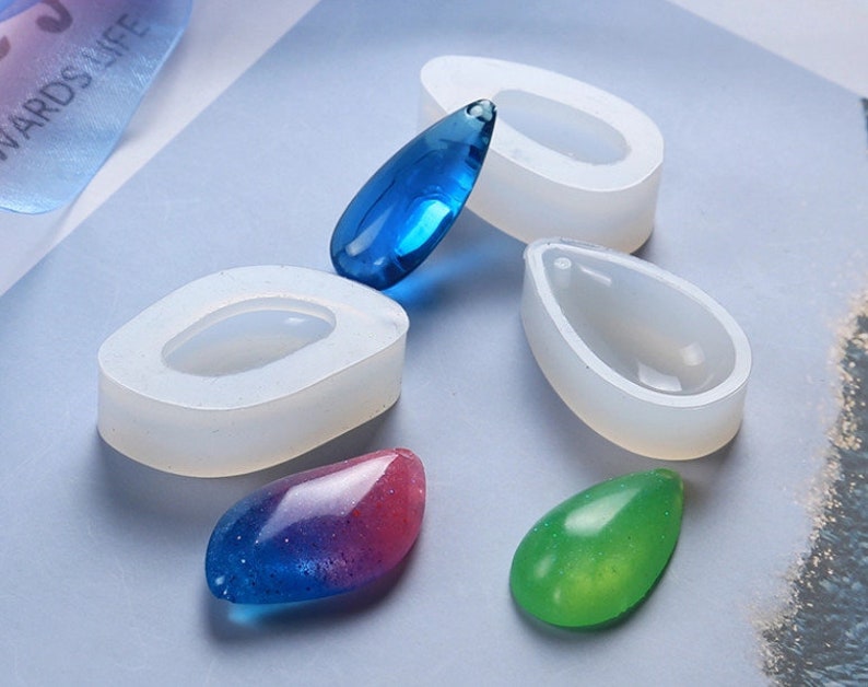 Diamond/teardrop Shape Silicone Mold Cabochon Silicone Mould - Etsy