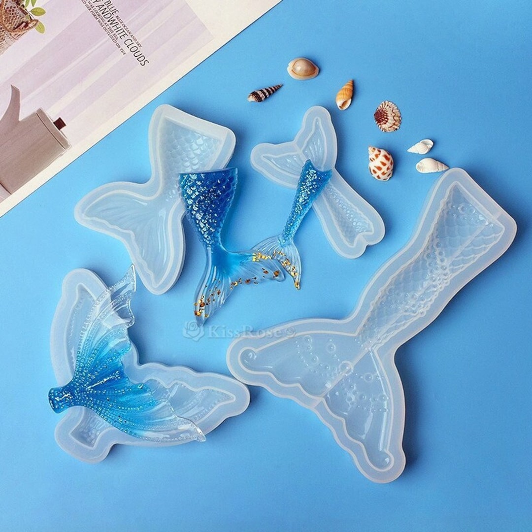 Big Fish Tail Silicone Mold-6 Styles Mermaid Tail Resin Molds ...