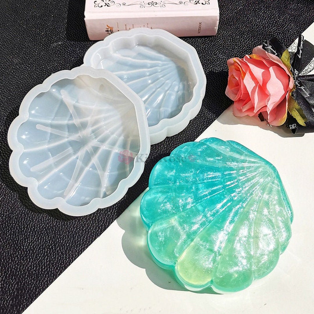 Shell Shape Silicone Box Mold-epoxy Resin Box Mold-small Storage Box ...