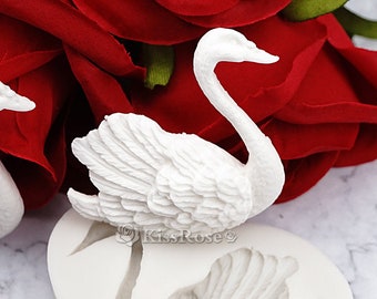 Swan Mould mold 'swan right' by FPC Sugarcraft - Etsy