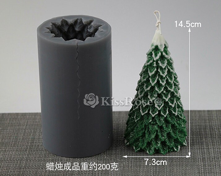 Fashion retro Christmas tree candle mold-silicone Christmas | Etsy