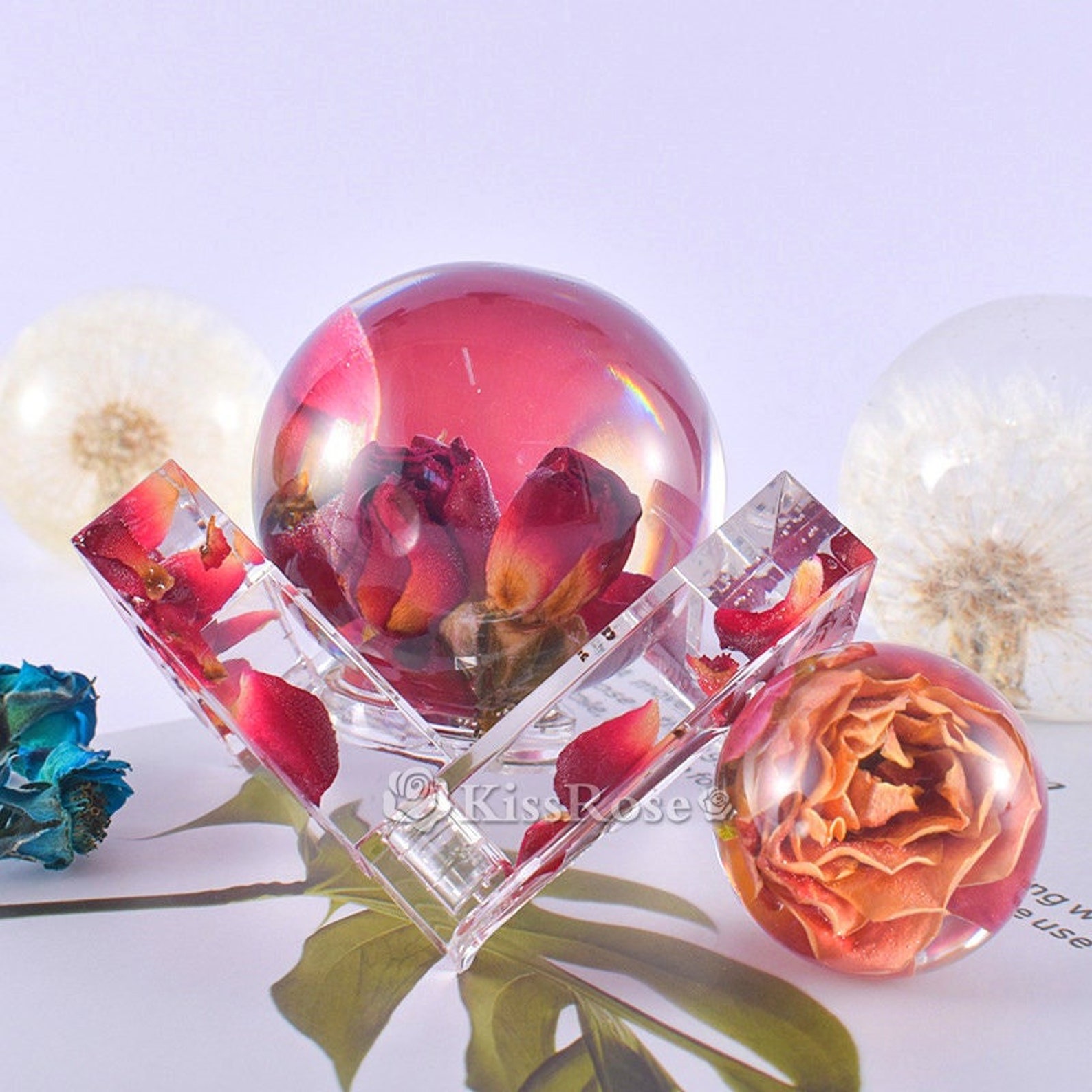 Silicone Sphere Mold-5 Sizes Sphere Resin Molds-round Ball Mold-ball ...