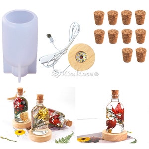 New Led Night Light Resin Molds-bottle Light Silicone Mold-epoxy Resin ...