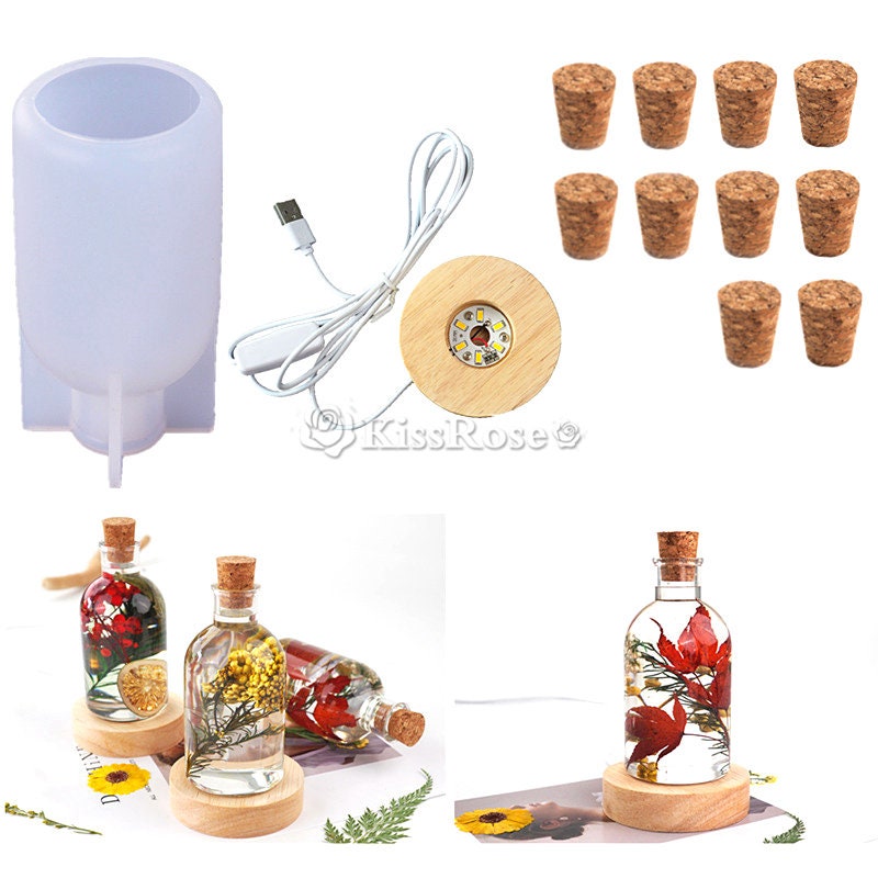 New Led Night Light Resin Molds-bottle Light Silicone Mold-epoxy Resin ...