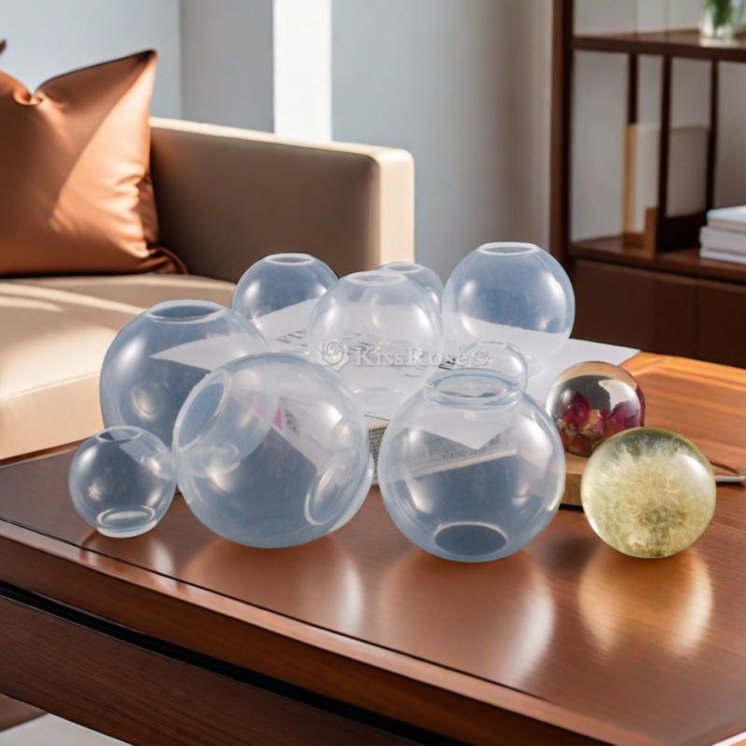 High Transparent Silicone Sphere Mold-9 Sizes Sphere Resin Molds-round ...