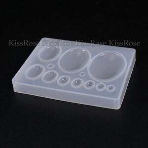 Oval Shape Resin Molds Gemstone Silicone Molds Gem Bead Molds Resin ...