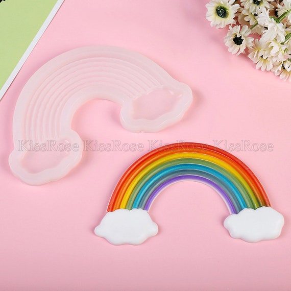 Rainbow Silicone Mold for Resin Diy-clouds Resin Molds-cute - Etsy