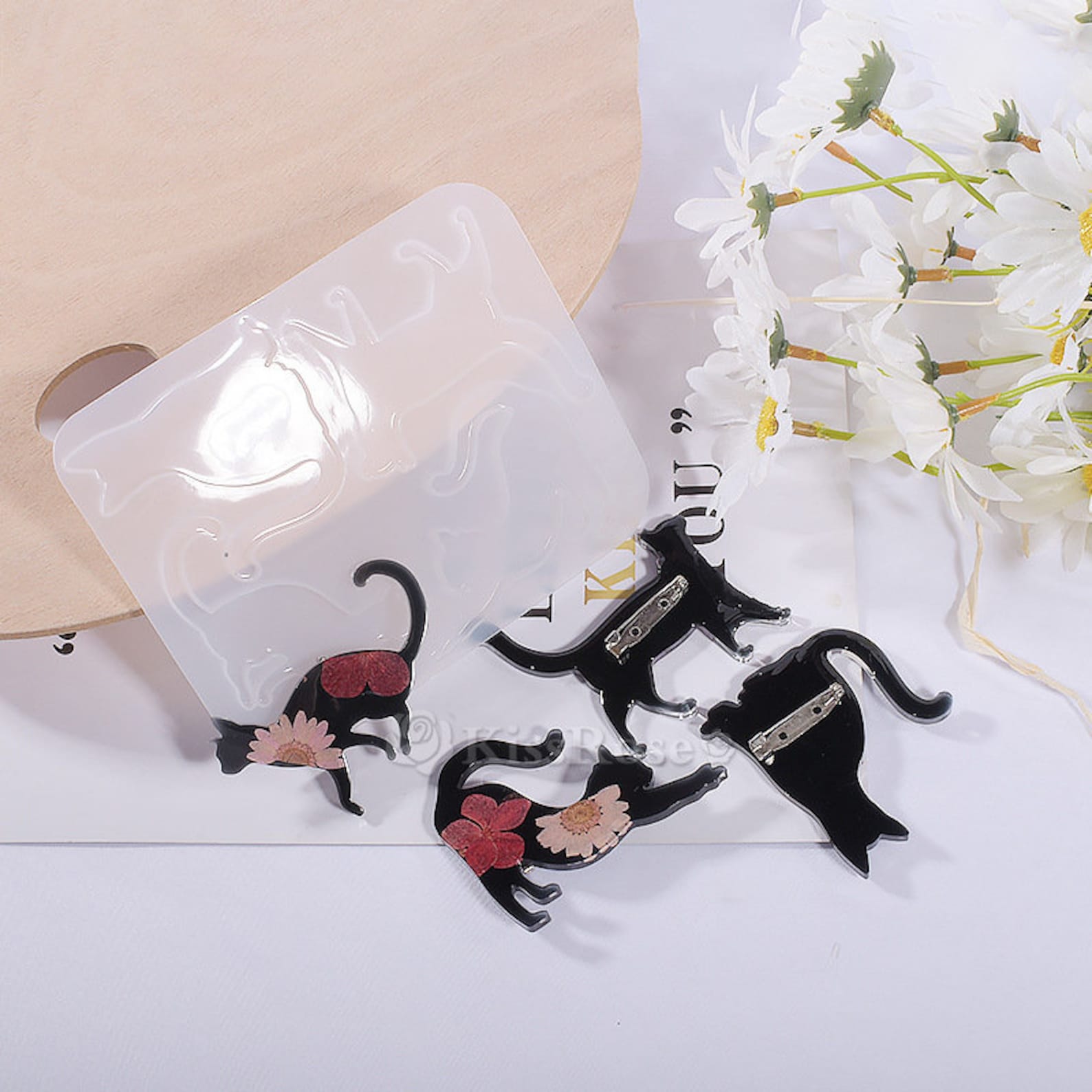 Cute Cat Resin Mold-silicone Cat Mold-epoxy Resin Jewelry - Etsy