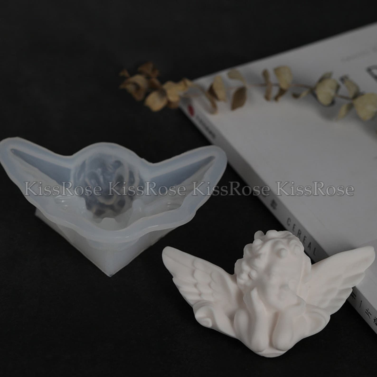 Kawaii Winged Angel Plaster Mold Angel Candle Mold Silicone - Etsy