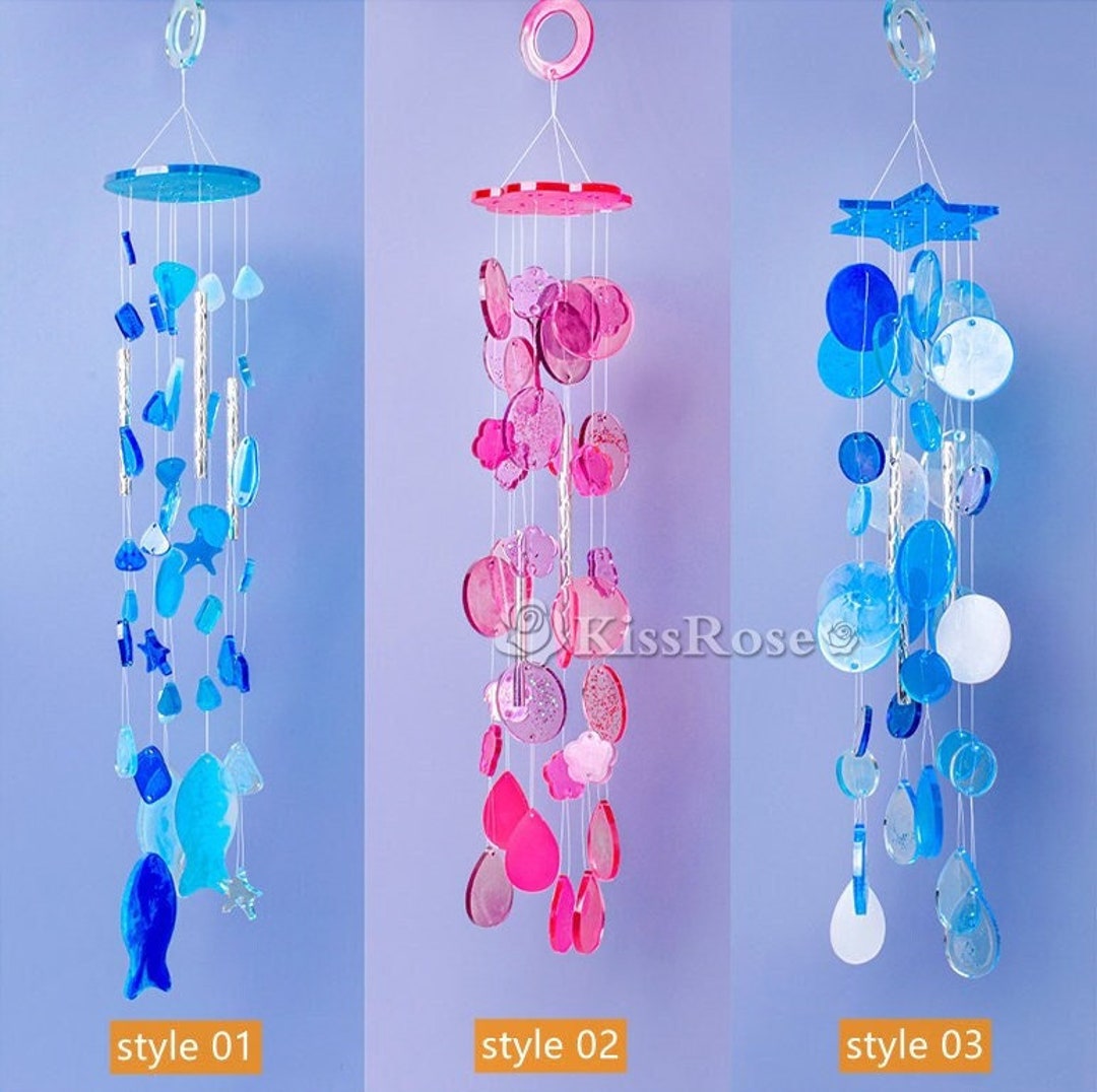 Creative Wind Chime Resin Molds-3 Styles Wind Chime Silicone Mold-wind ...